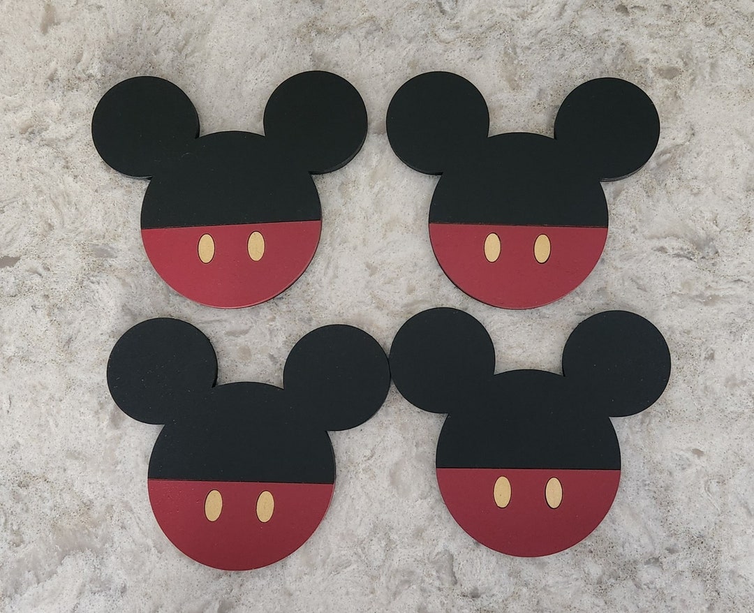 Mickey Mouse Coasters - Etsy