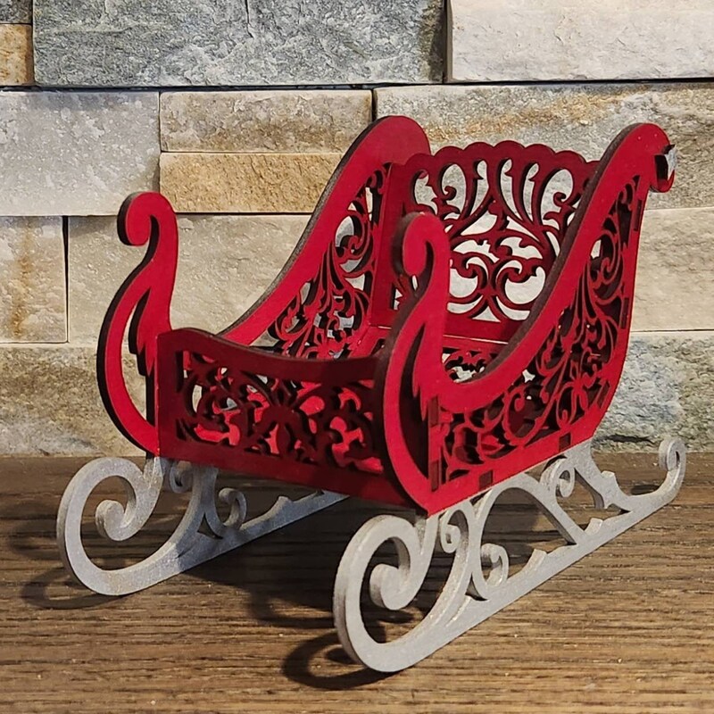Wooden Sleigh - Etsy