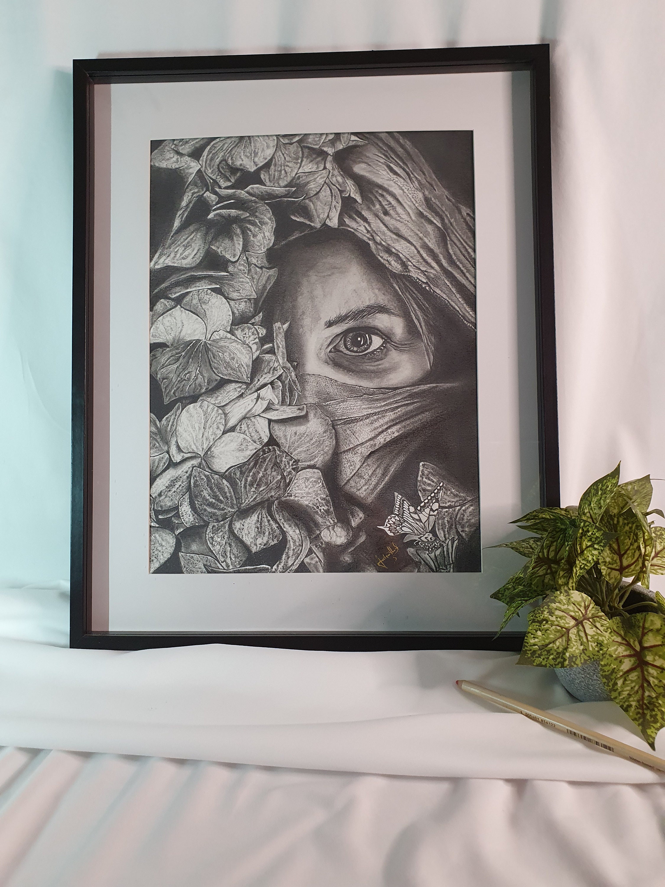 Graphite Pencil Sketch, Hyper Realistic Original Artwork, Hand Made ...