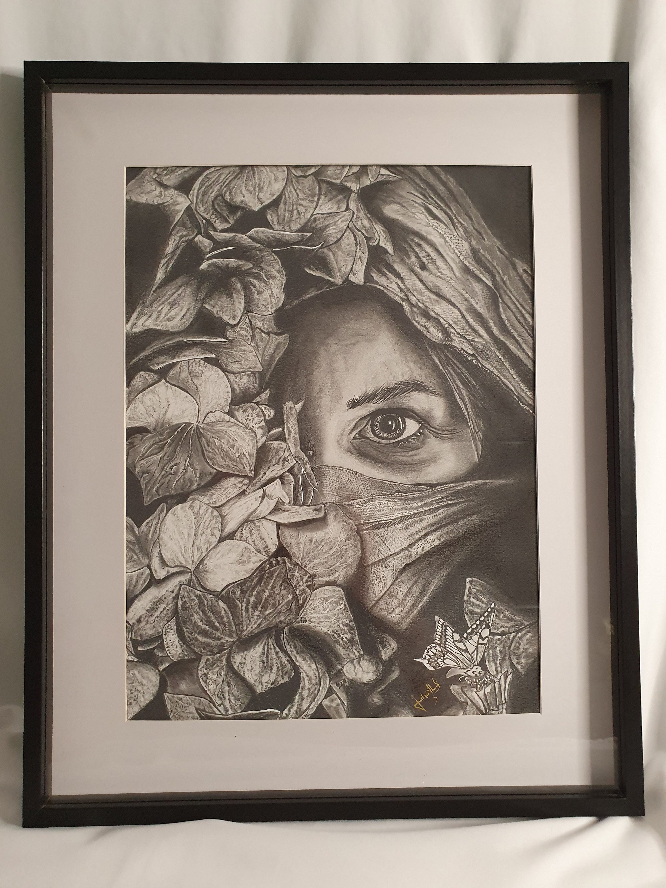 Graphite Pencil Sketch, Hyper Realistic Original Artwork, Hand Made ...