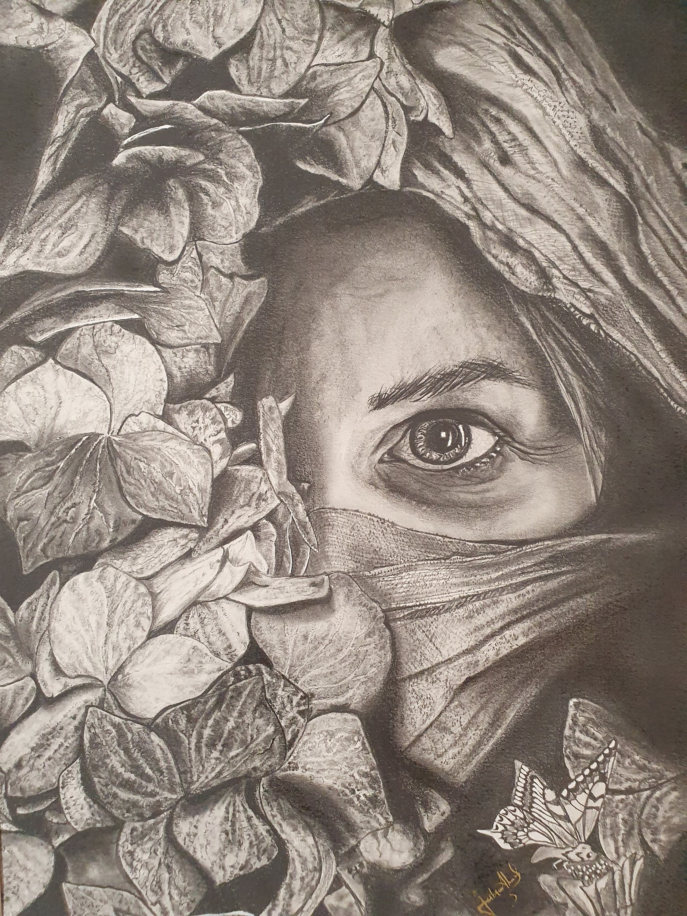 Graphite Pencil Sketch, Hyper Realistic Original Artwork, Hand Made ...