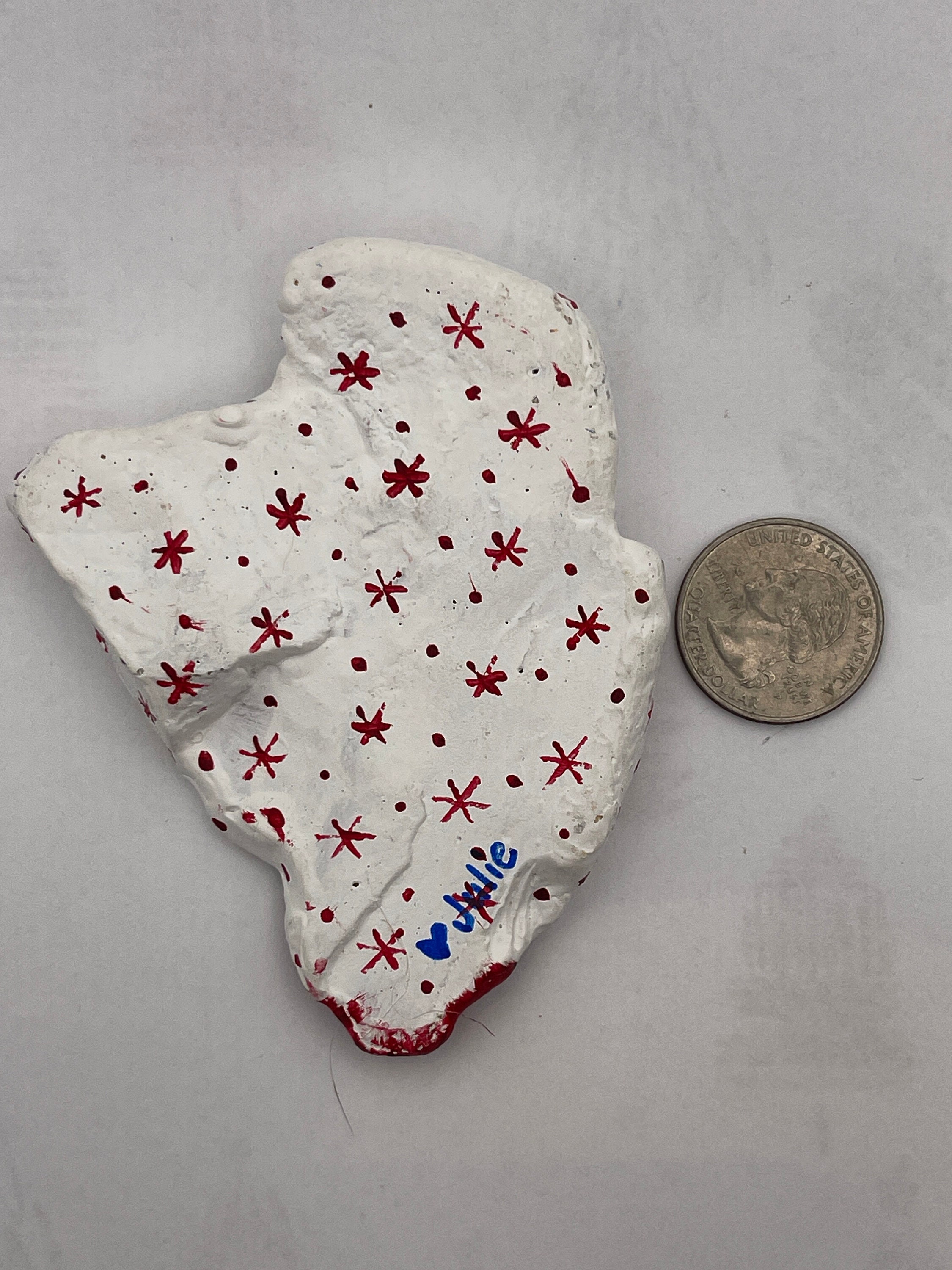 Christmas Reindeer Rudolph, Painted Rock, Holiday Winter Decor, Stone ...