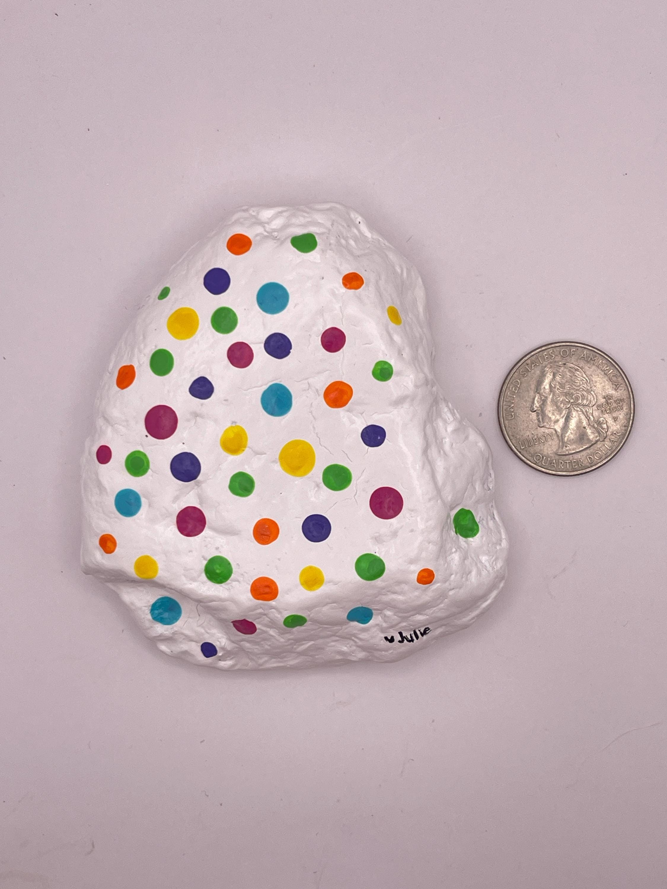 Polka Dot Easter Bunny Backside, Hoppy Easter, Painted Rock, Stone ...