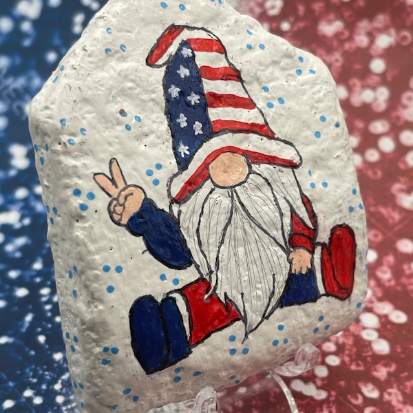 Veteran Painted Rock - Etsy