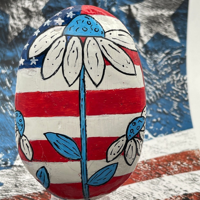 Veteran Painted Rock - Etsy