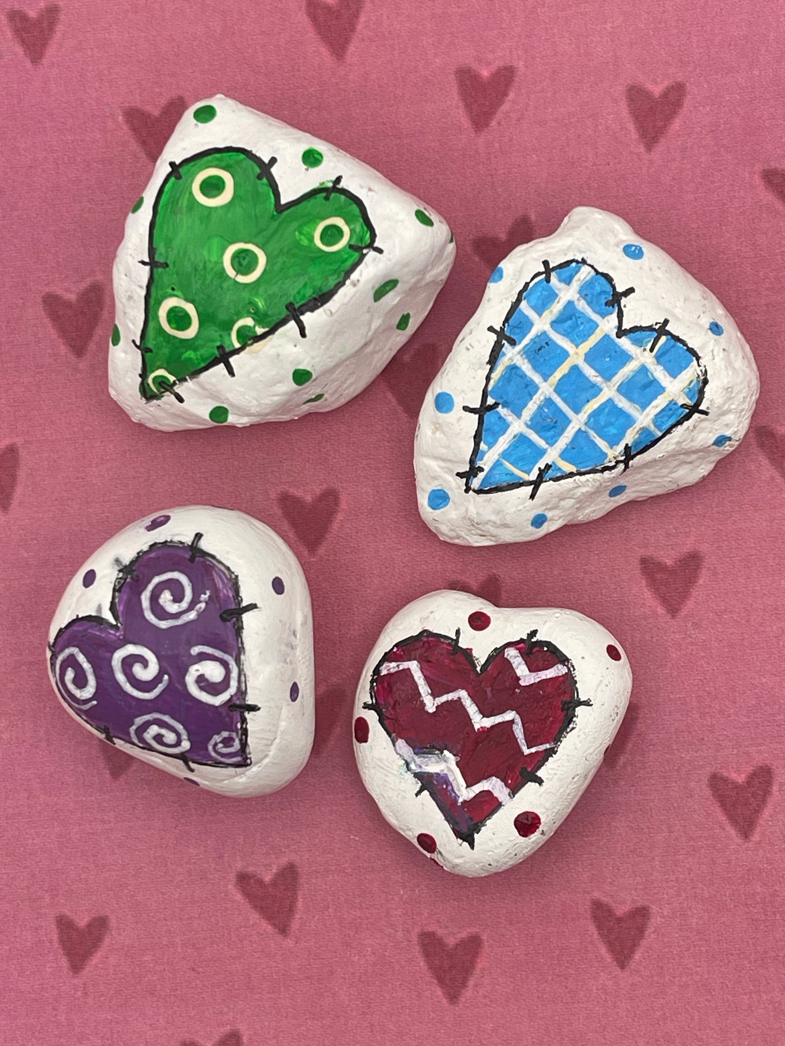 Pick Your Valentine Heart, Painted Rock, Stone Art Gift - Etsy
