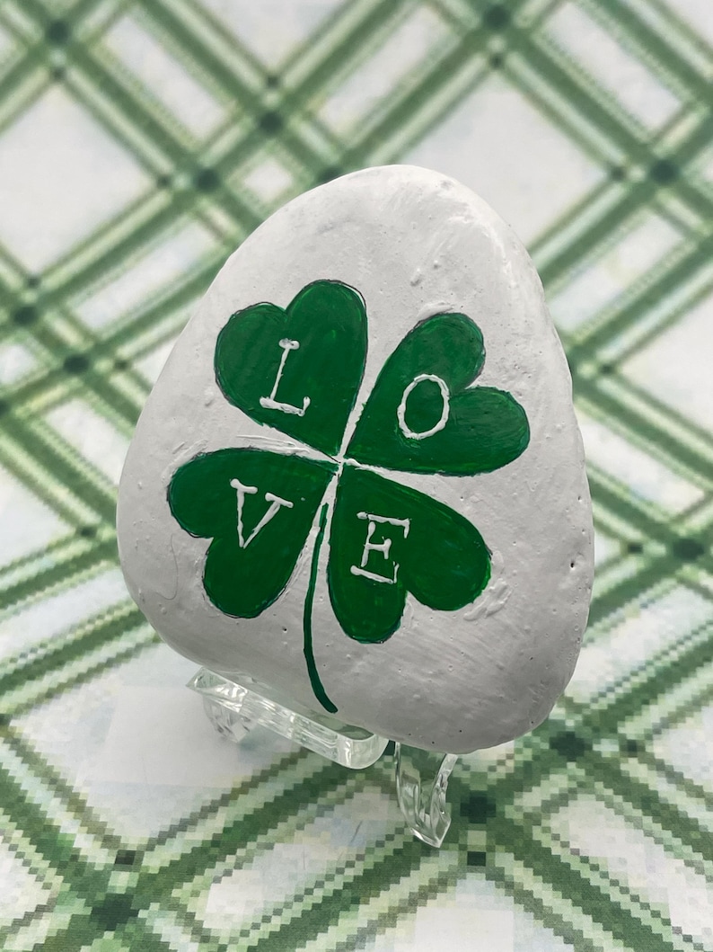 Love Four Leaf Clover, Lucky Irish Charm, St. Patrick's Day Decor ...