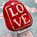 Red Love Stone With Picture Frame Design, Inspirational Decor, Unique ...