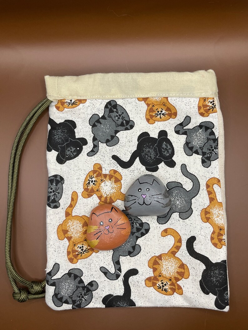 Cat Tic Tac Toe Painted Pebble Board Game, Kids Gift Set, Travel Game ...