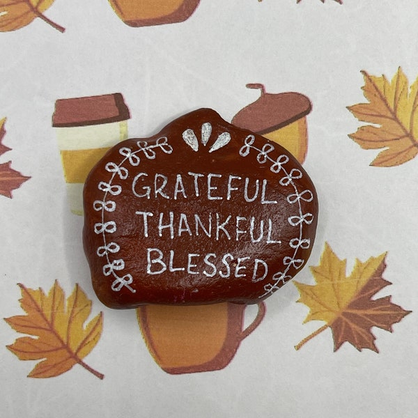 Thanksgiving Rocks - Etsy