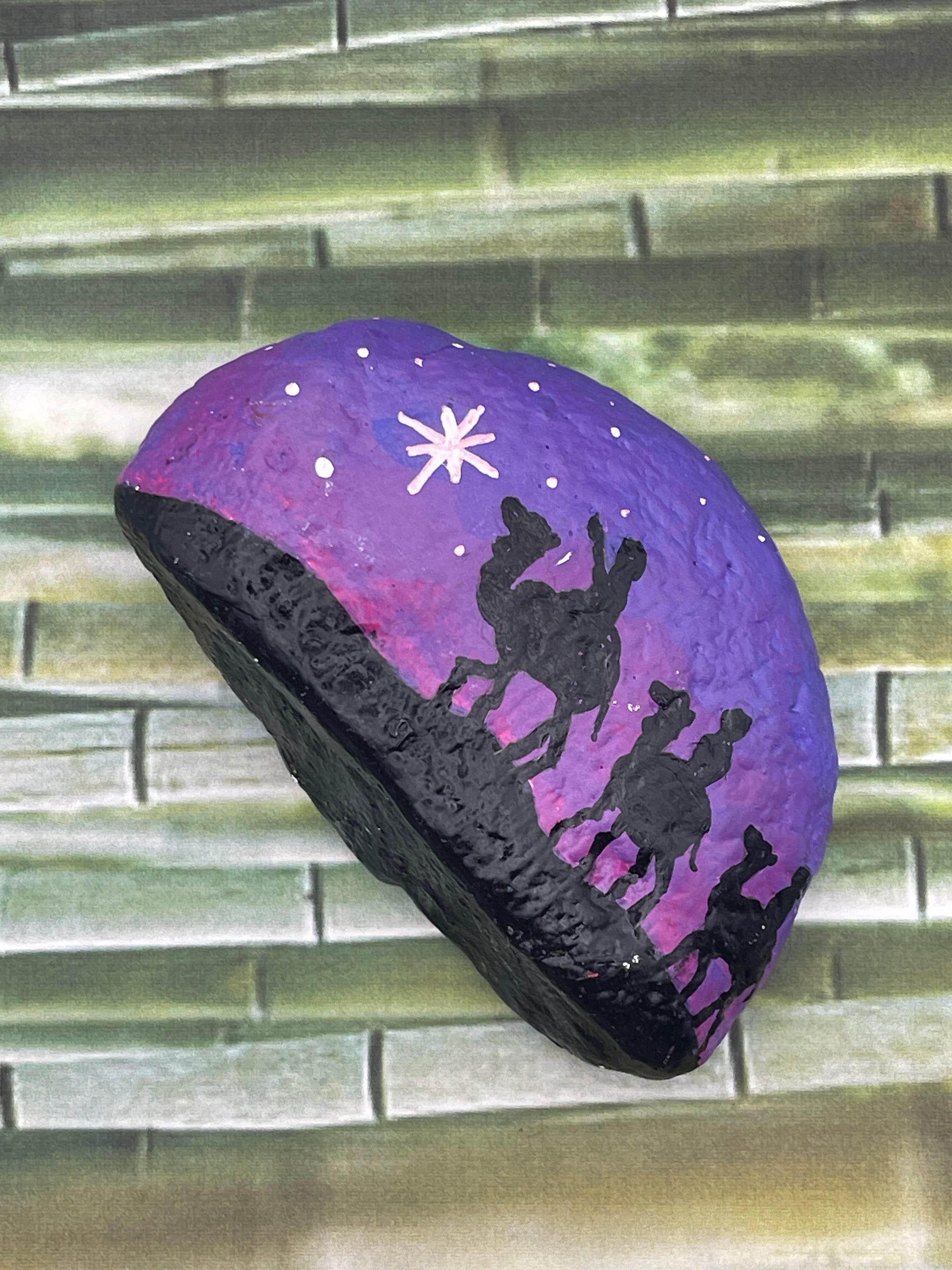 Silhouette Wisemen, Star of Bethlehem, Christmas Winter Decoration ...