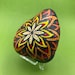 Red Orange Yellow Geometric Fire Flower Pattern, Mandala Art, Painted ...