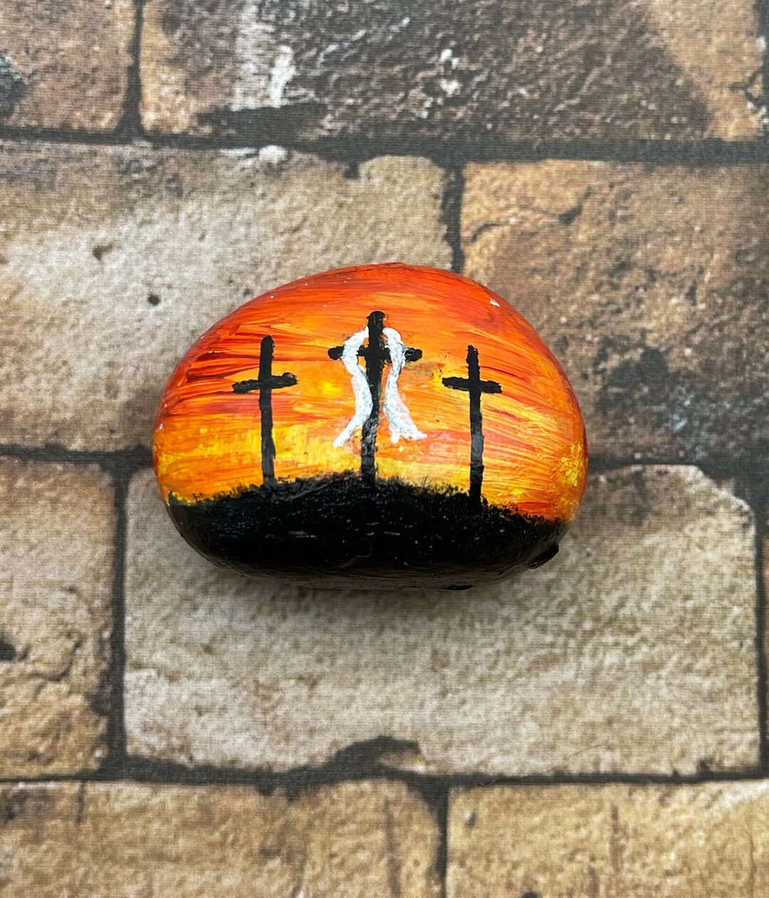 Sunset on the Hill of Three Crosses, He is Risen, Religious Easter ...