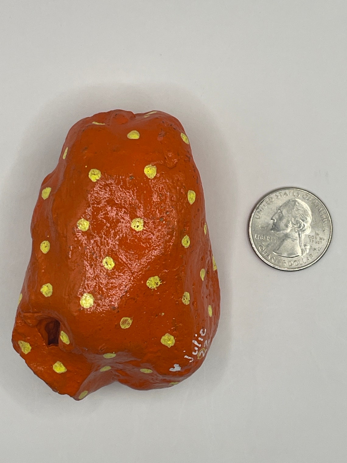 Whimsical Ghost With Pumpkin, Halloween Pebble Art, Hand Painted Rock ...