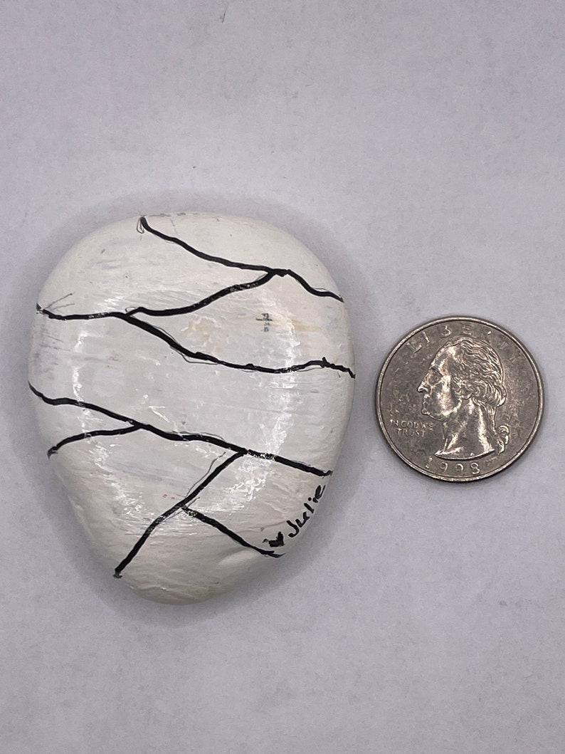 Mummy Painted Rock With Glow in the Dark Eyes and Dangling Spider, Hand ...