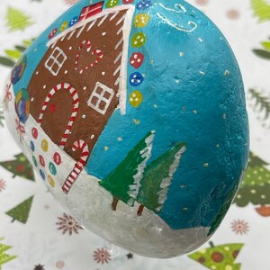 Cute Gingerbread House, Winter Decor, Painted Rock, Christmas Gift - Etsy