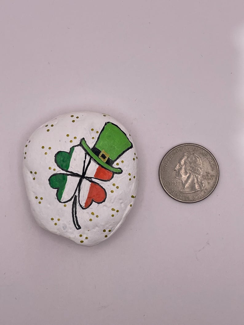 Irish Flag Shamrock Wearing Leprechaun Hat, St. Patrick's Day Decor ...