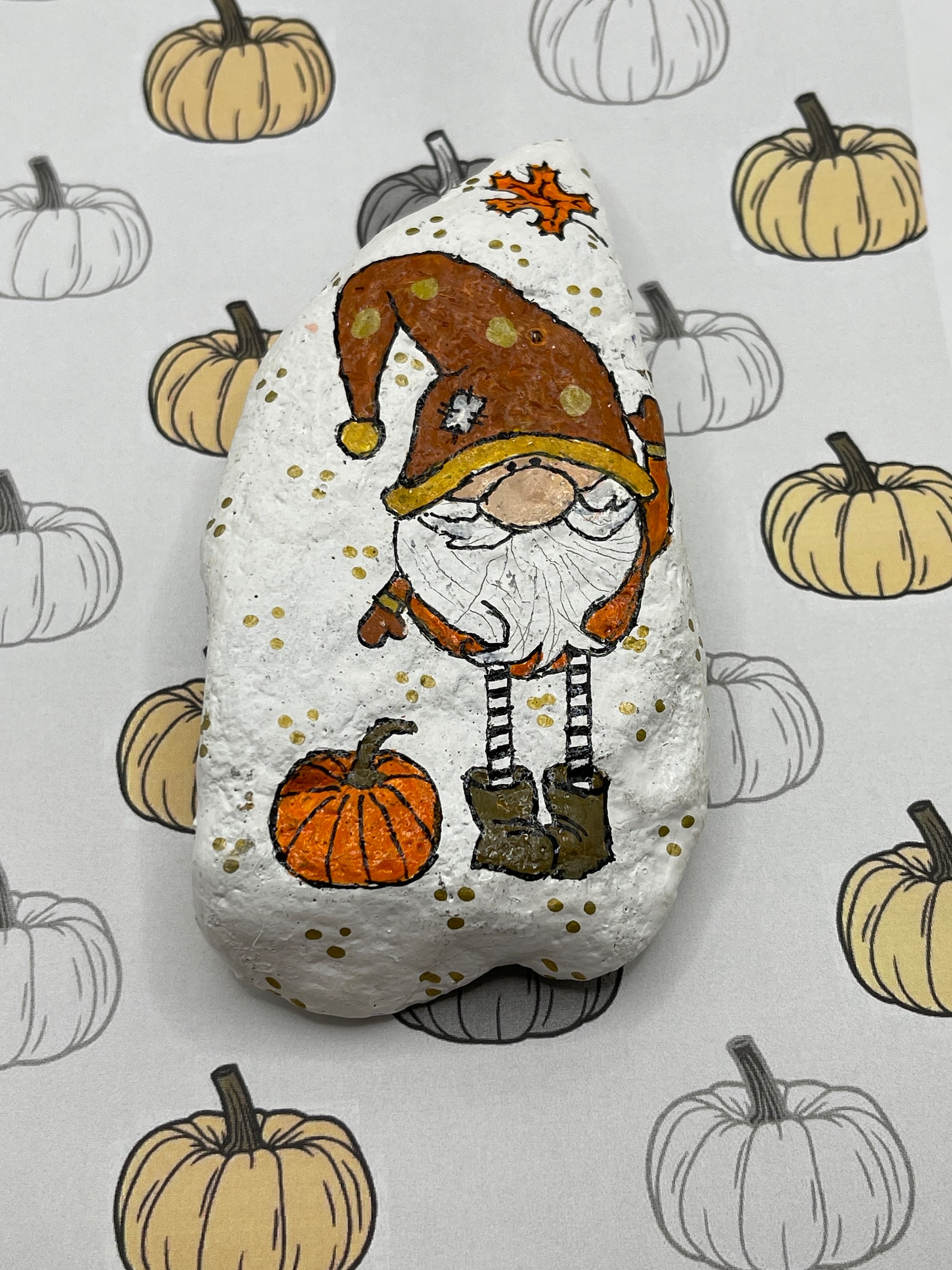 Harvest Pumpkin Gnome, Halloween Fall Art, Thanksgiving Decoration ...