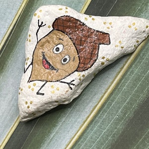 Cute Whimsical Acorn, It’s Fall Y’all Art, Hand Painted Rock, Autumn ...