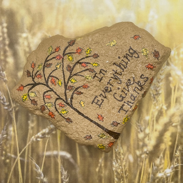 Thanksgiving Rocks - Etsy