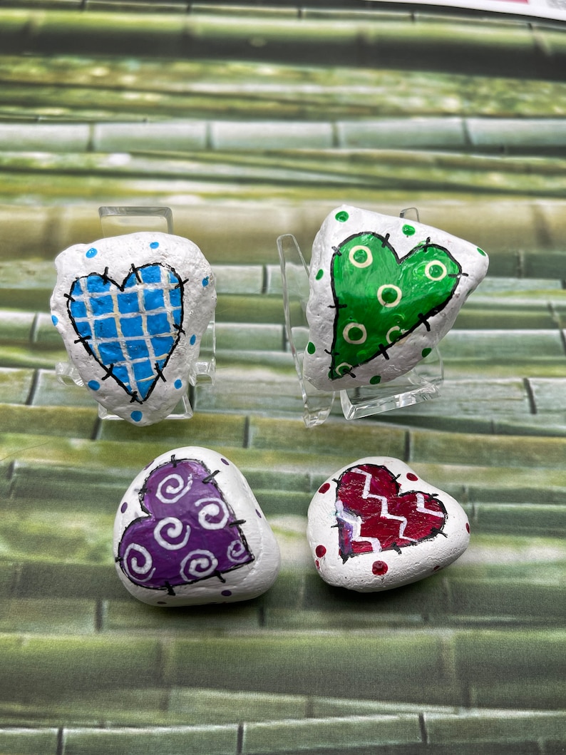 Pick Your Valentine Heart, Painted Rock, Stone Art Gift - Etsy