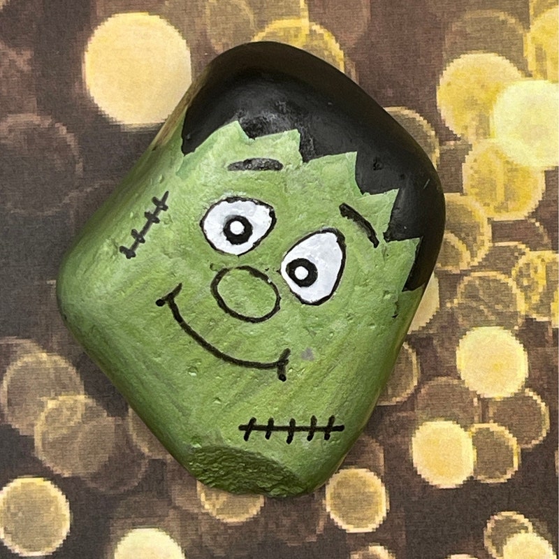 Halloween Pebble Art - Etsy