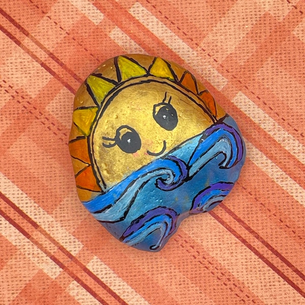 Sun Painted Rock - Etsy