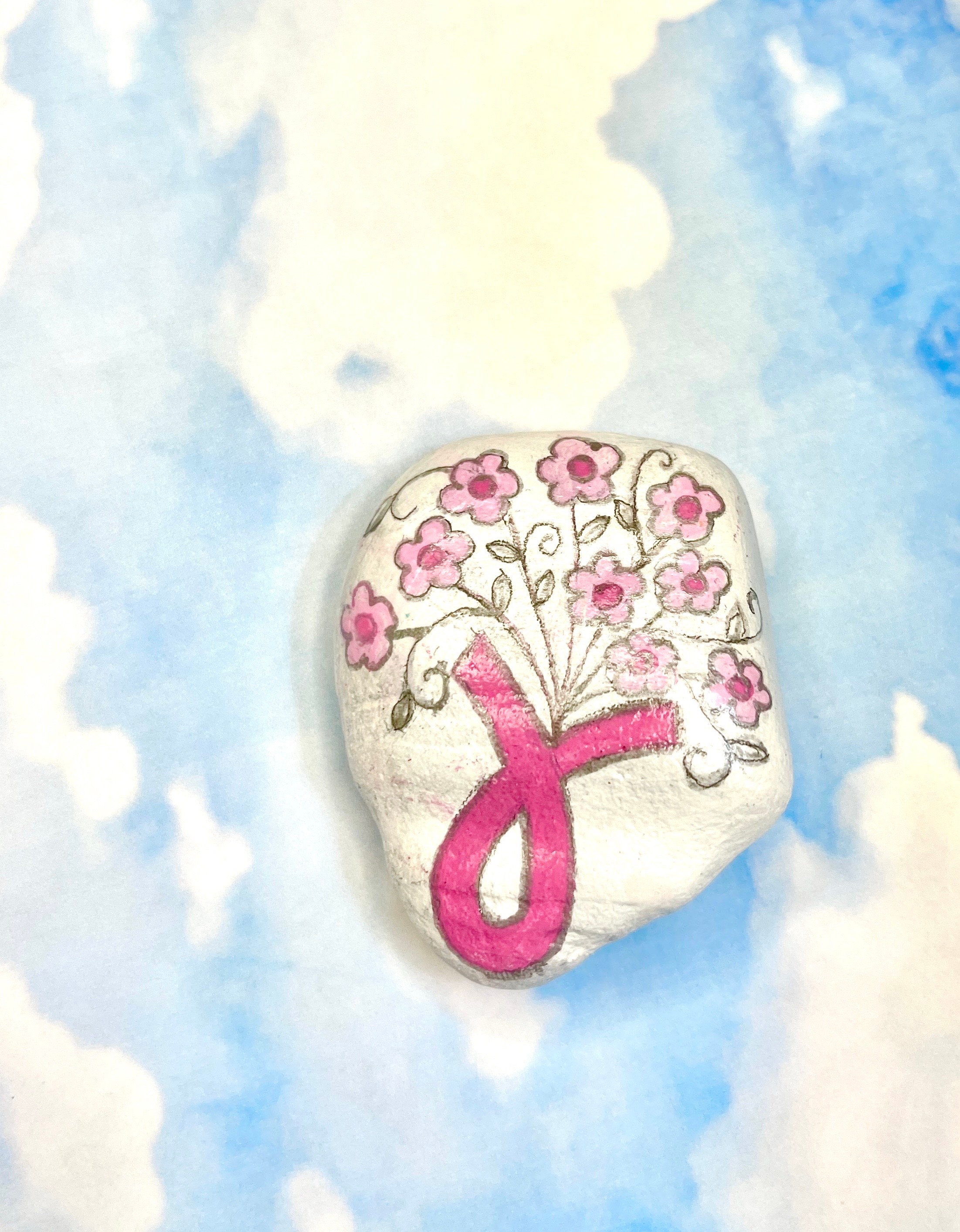 Pink Flower Bouquet, Pink Ribbon, Breast Cancer Awareness, October ...