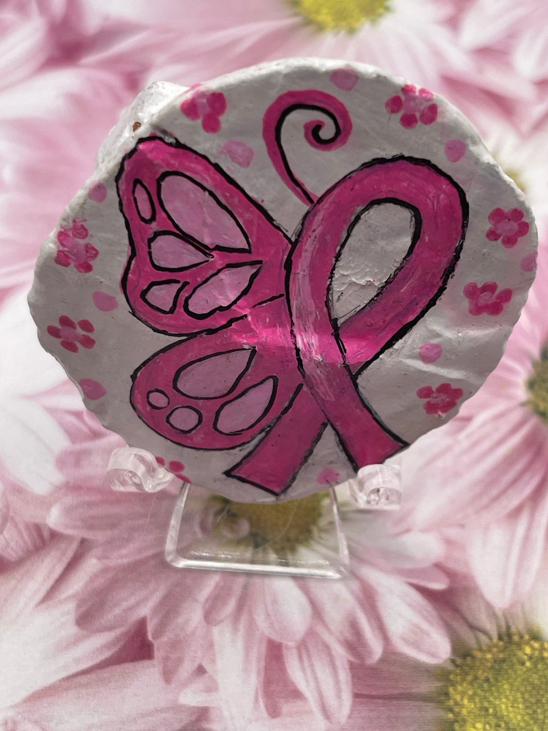 Pink Butterfly, Breast Cancer Awareness, Pink Ribbon, October, Hand ...