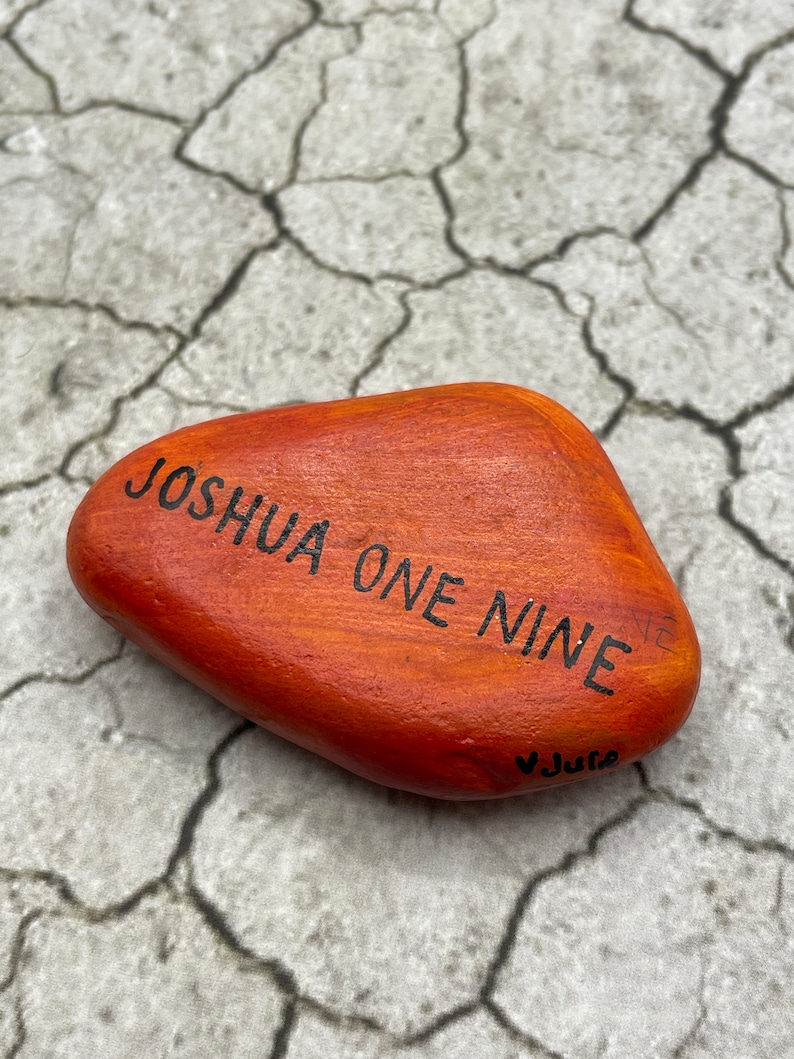 Strong, Joshua Bible Verse, Inspirational Religious Art, Cross, Painted ...