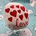 Love Stone With Glitter Red Heart Design, Unique Valentine Gift ...