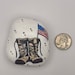Military Combat Soldier Boots With Dog Tags and American Flag, All Gave ...