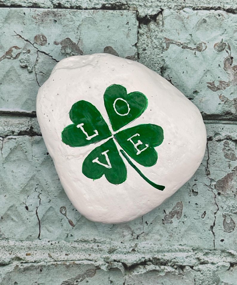 Love Four Leaf Clover, Lucky Irish Charm, St. Patrick's Day Decor ...