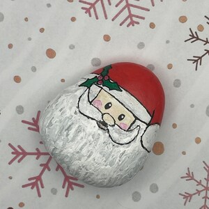 Cute Whimsical Santa Claus, Christmas Holiday, Painted Rock, Pebble Art ...