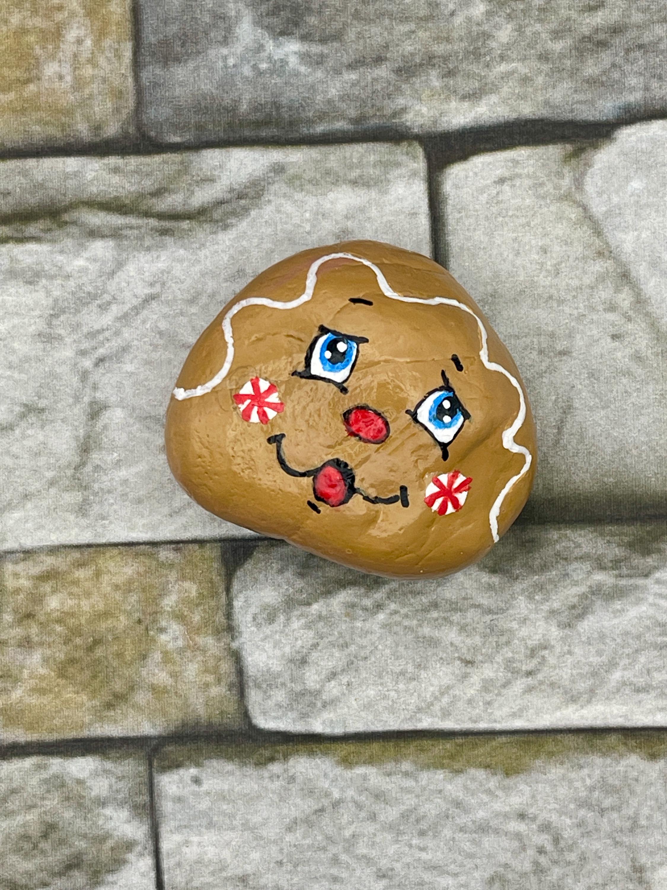 Gingerbread With Peppermint Cheeks, Winter Decor, Christmas Gift ...