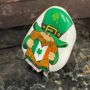 St. Patrick's Gnome Holding an Irish Flag Heart, A Wee Bit Irish ...