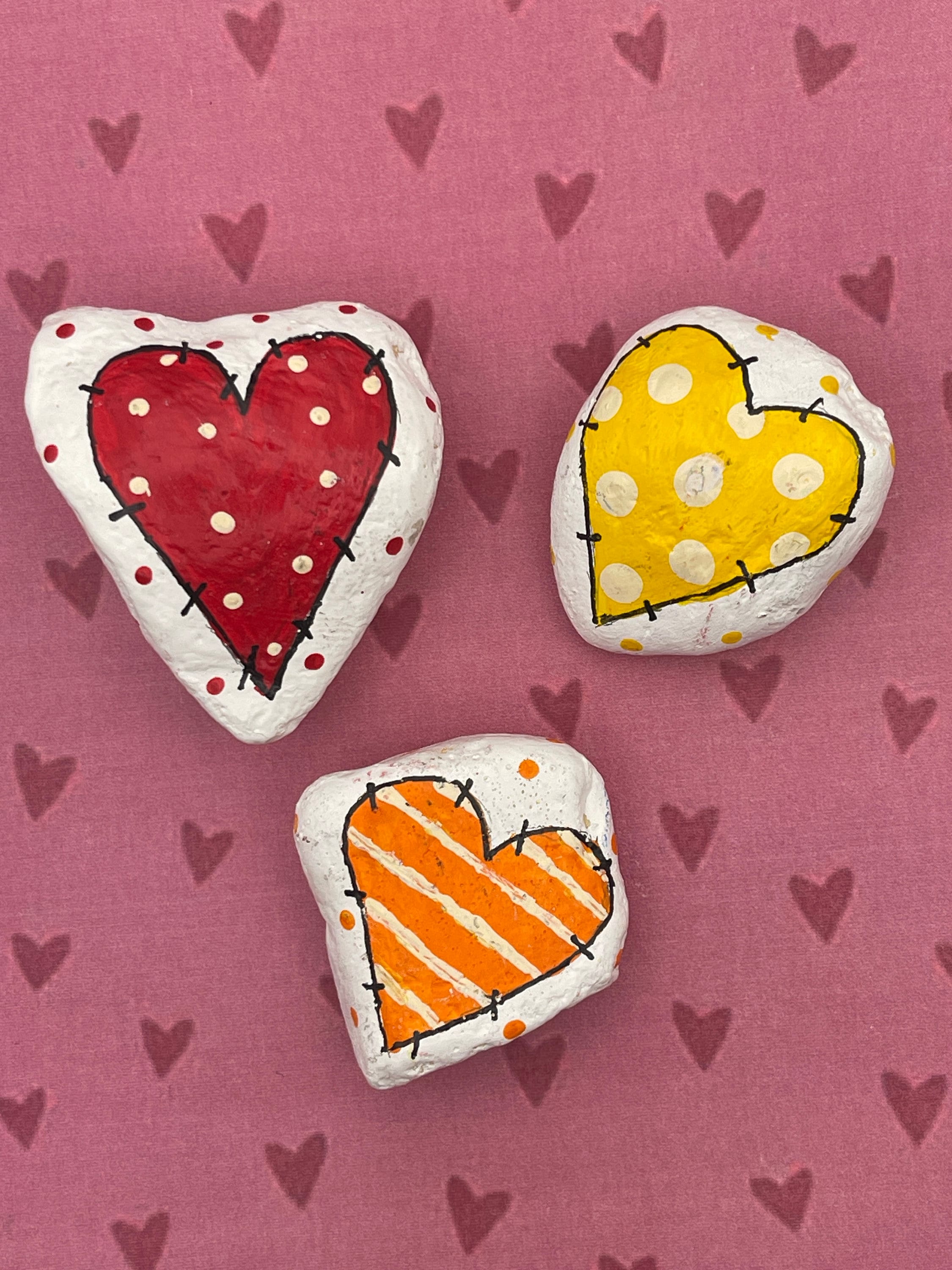 Pick Your Valentine Heart, Painted Rock, Stone Art Gift - Etsy