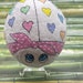 Pink Bandana Bug With Pastel Hearts, Valentine Gift, Painted Rock ...