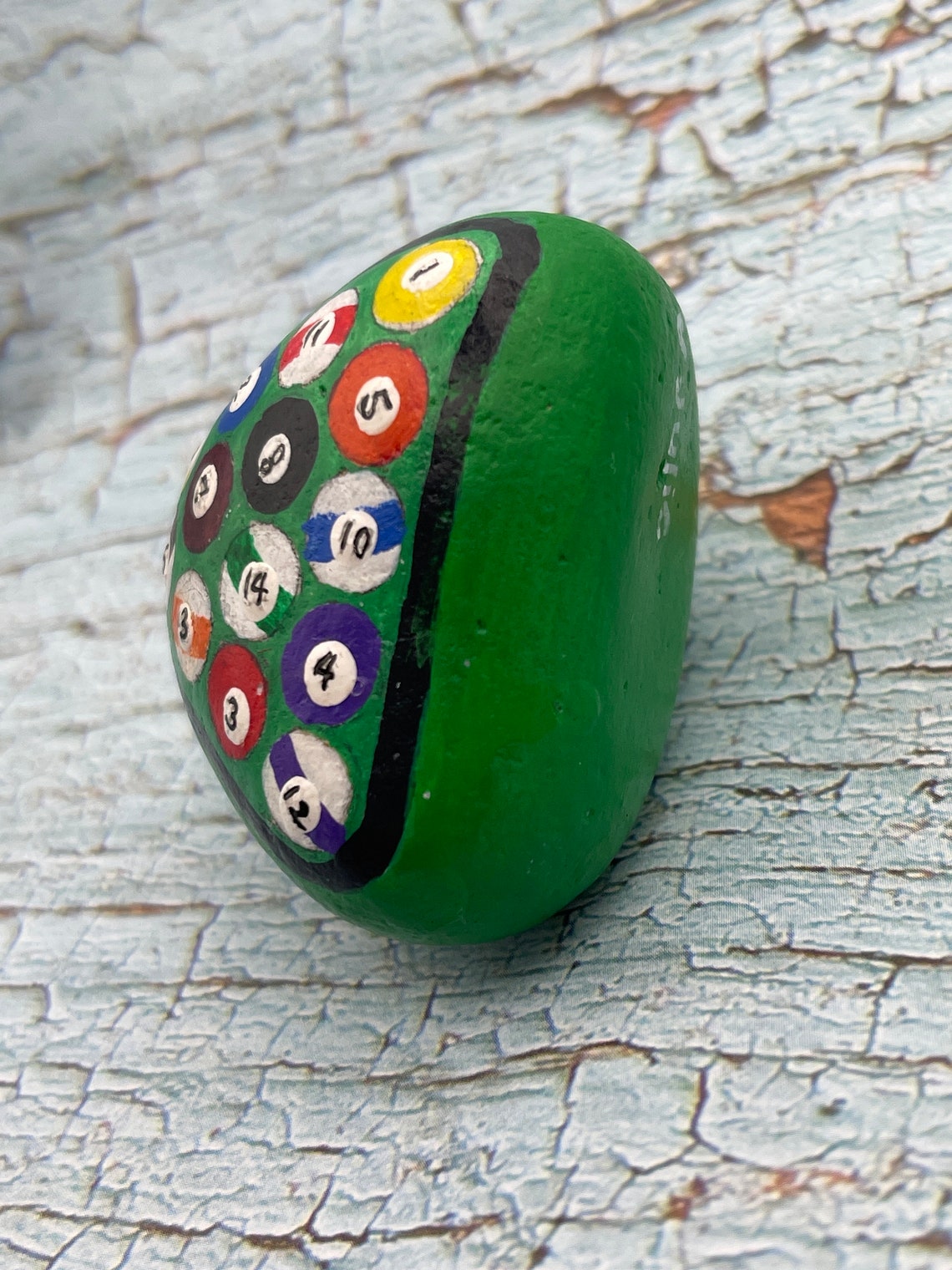 Billiards Balls in Rack, Pool Eight Ball, Bar Games, Sports Painted ...