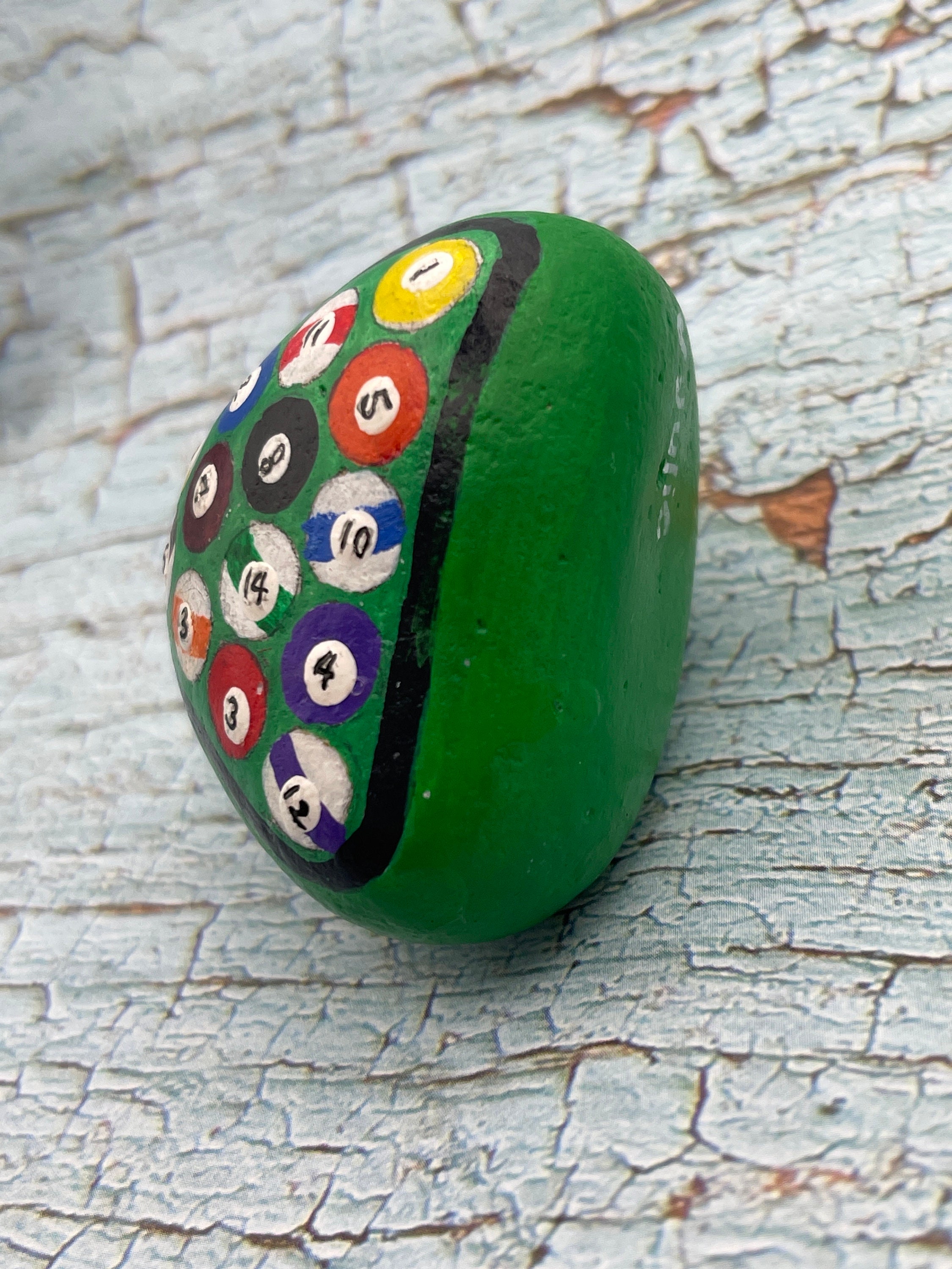 Billiards Balls in Rack, Pool Eight Ball, Bar Games, Sports Painted ...