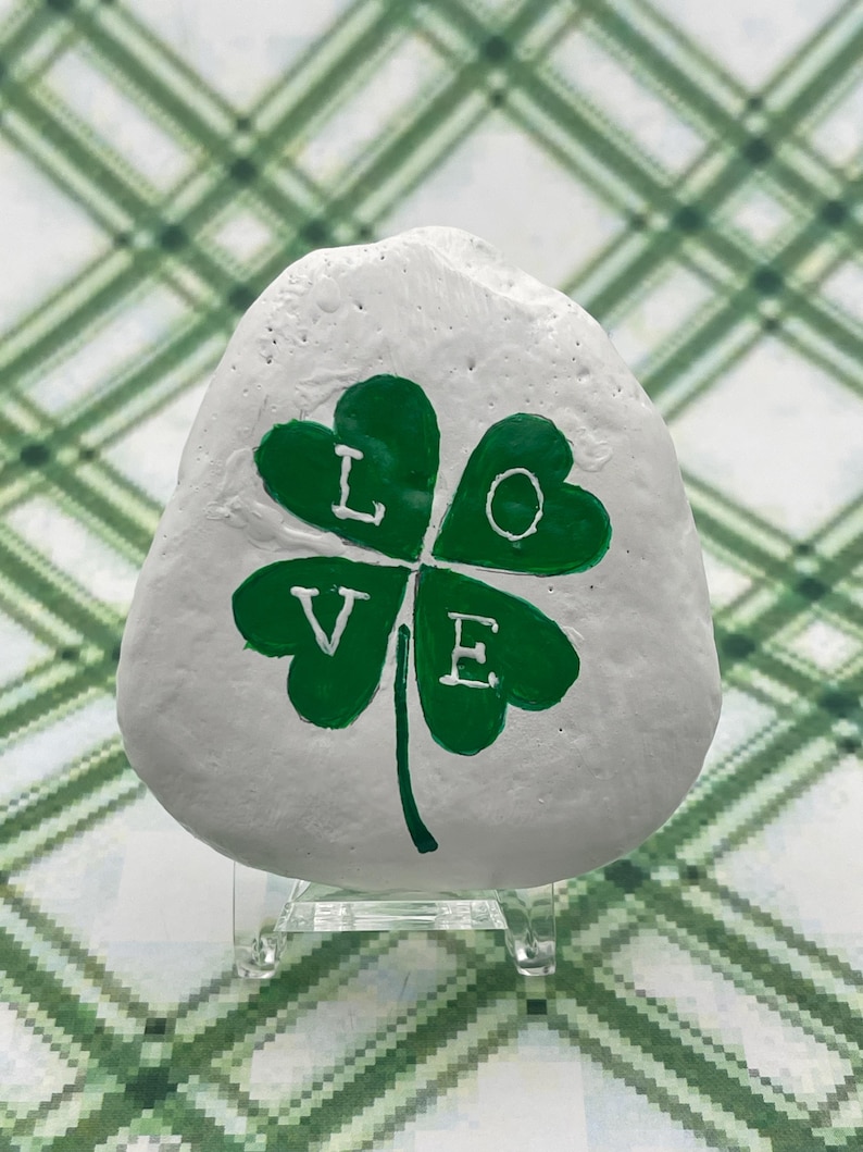 Love Four Leaf Clover, Lucky Irish Charm, St. Patrick's Day Decor ...
