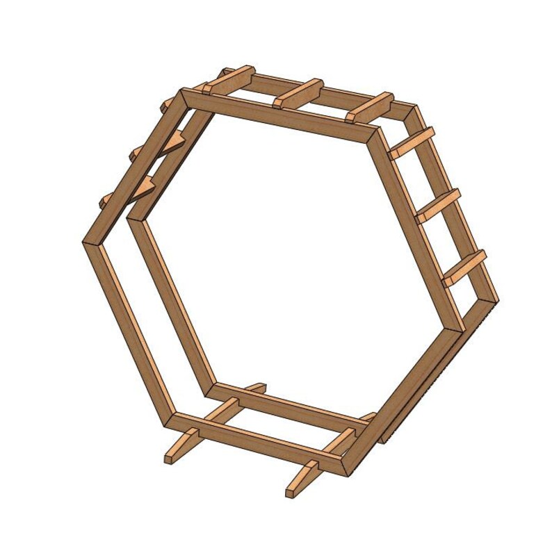 Portable Hexagon Wedding Arbor/diy Plans Pdf/collapsible Arch Build ...