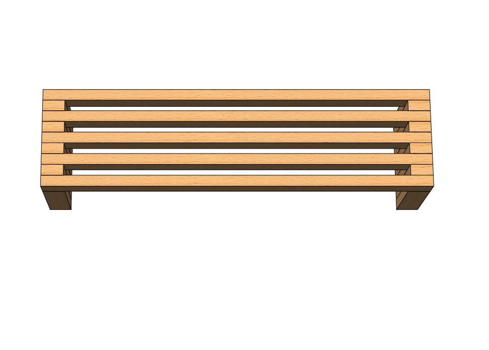 Simple Bench Plans/outdoor Furniture/diy/2x4 Lumber/patio - Etsy