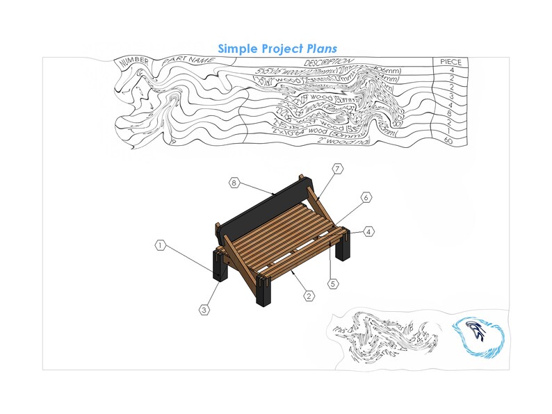 Sofa Plans/wood Plan/seat Plans/garden Bench Plan/patio Furniture ...