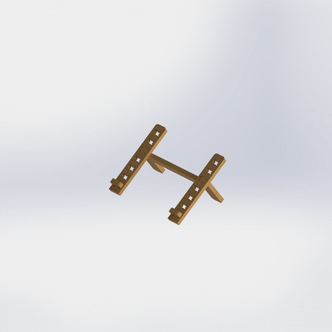 CNC Cut/laser Cutting/wood Ergonomic Simple Laptop & MacBook Stand ...