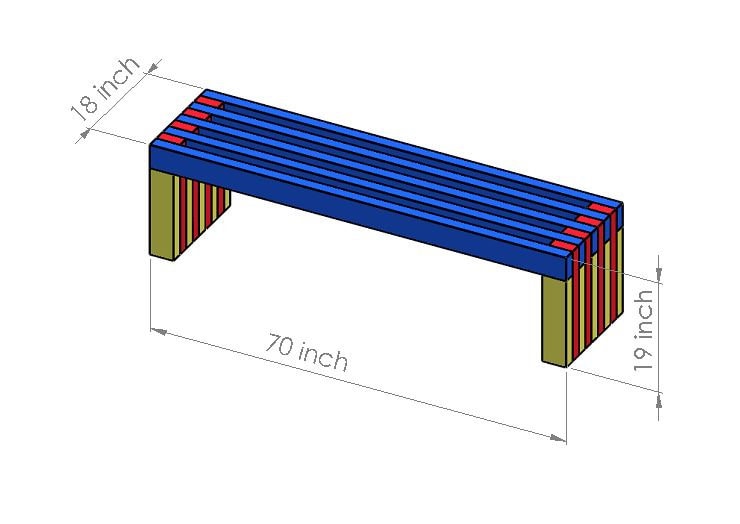 Simple Bench Plans/outdoor Furniture/diy/2x4 Lumber/patio - Etsy Canada