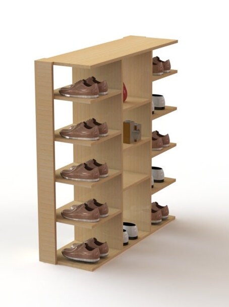 Shoe Rack Plan/shoe Tower Plan/shoe Shelf Plan/shoe Organizer Plan/wood ...