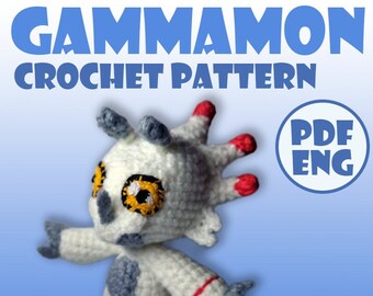 Crochet Digimon Gammamon Amigurumi Pattern PDF - Etsy