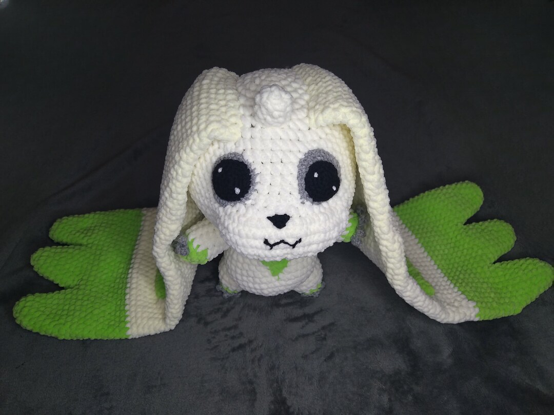 Handmade Crochet Digimon Terriermon Amigurumi Plush - Etsy