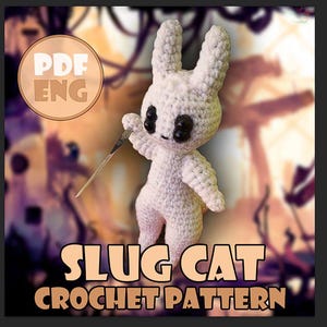 Crochet Slugcat From Rain World Amigurumi Pattern PDF - Etsy